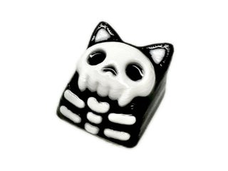 CAT SKELETON keycap